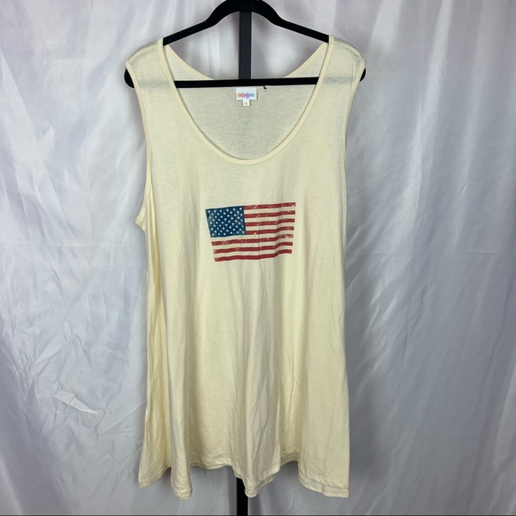 LuLaRoe | Tops | Lularoe American Flag Print Perfect Tank Size 3xl Nwt ...
